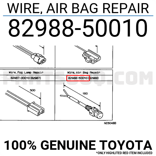 WIRE, AIR BAG REPAIR 8298850010 | Toyota Parts | PartSouq