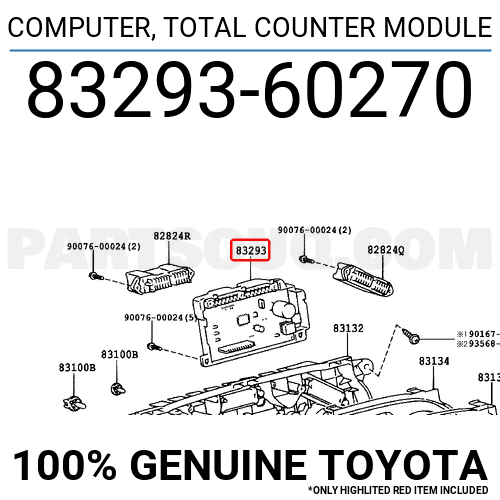 COMPUTER, TOTAL COUNTER MODULE 8329360270 | Toyota Parts | PartSouq
