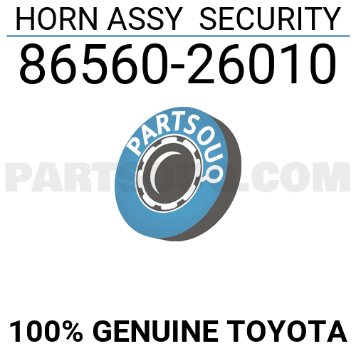 HORN ASSY SECURITY 8656026010 | Toyota Parts | PartSouq
