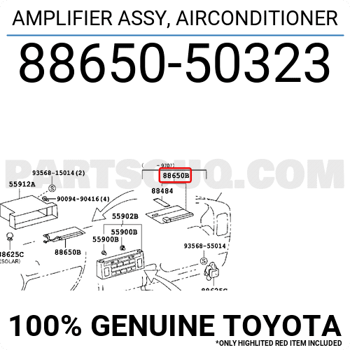 AMPLIFIER ASSY, AIRCONDITIONER 8865050323 | Toyota Parts | PartSouq