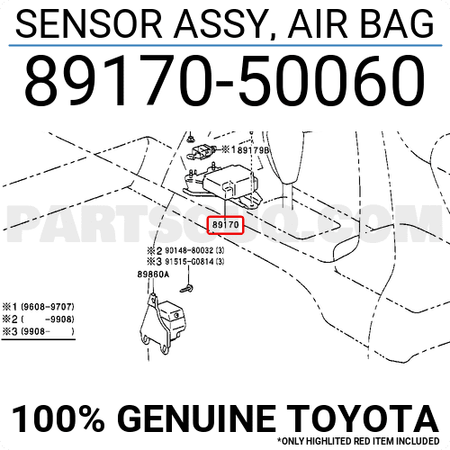 SENSOR ASSY, AIR BAG 8917050060 | Toyota Parts | PartSouq
