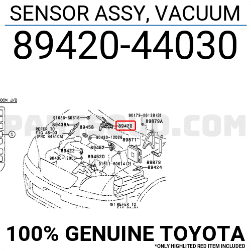 SENSOR ASSY, VACUUM 8942044030 | Toyota Parts | PartSouq