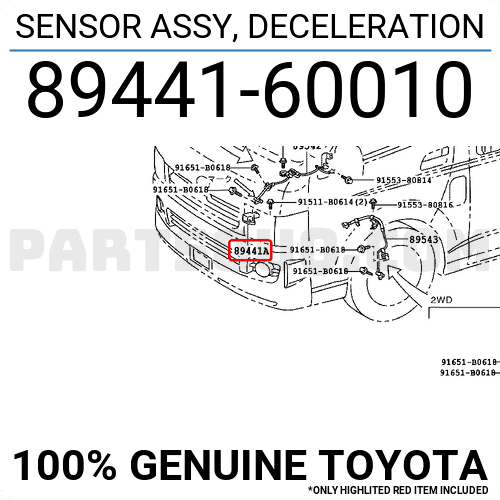 SENSOR ASSY, DECELERATION 8944160010 | Toyota Parts | PartSouq