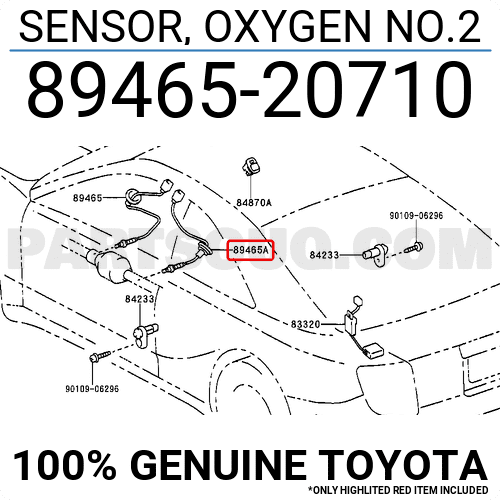 SENSOR, OXYGEN NO.2 8946520710 | Toyota Parts | PartSouq