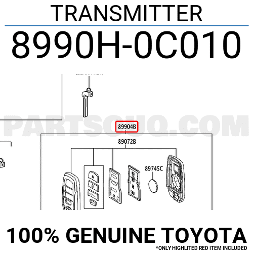 TRANSMITTER 8990H0C010 | Toyota Parts | PartSouq