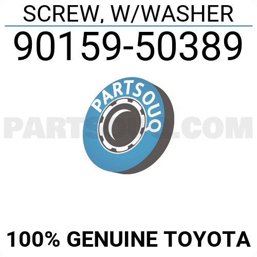 SCREW, W/WASHER 9015950389 | Toyota Parts | PartSouq