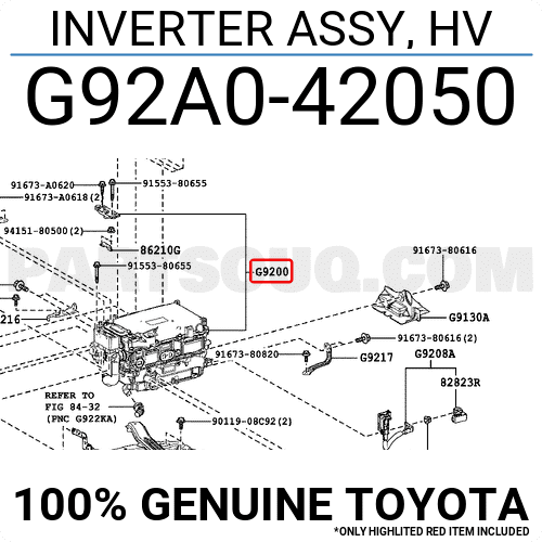 INVERTER ASSY, HV G92A042050 | Toyota Parts | PartSouq