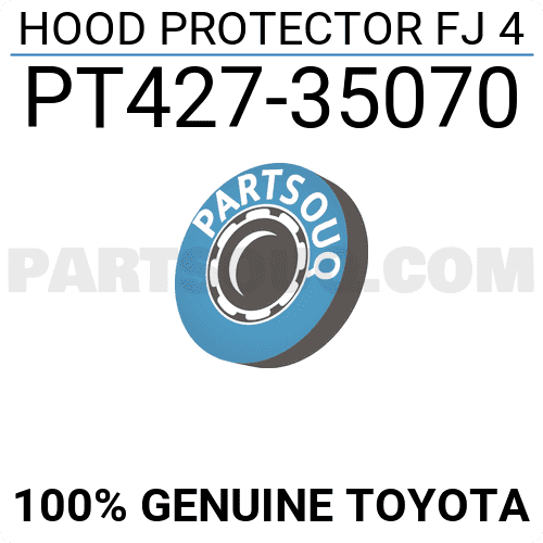 HOOD PROTECTOR FJ 4 PT42735070 | Toyota Parts | PartSouq