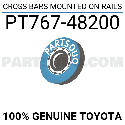 Cross bars mounted on rails PT76748200 | Toyota Parts | PartSouq