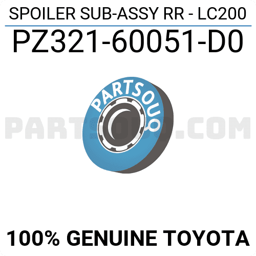 SPOILER SUB-ASSY RR - LC200 PZ32160051D0 | Toyota Parts | PartSouq