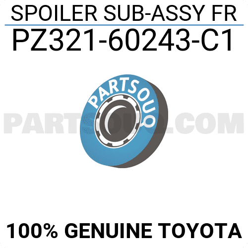 SPOILER SUB-ASSY FR PZ32160243C1 | Toyota Parts | PartSouq