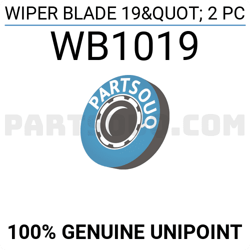 WIPER BLADE 19" 2 PC WB1019 | Unipoint Parts | PartSouq