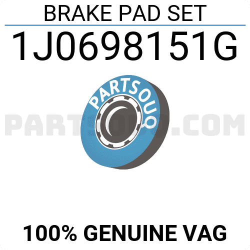 BRAKE PAD SET-DISC BRAKE VW/AD 1J0698151G | VAG Parts | PartSouq