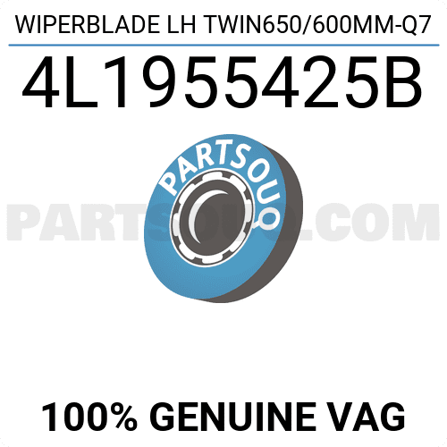 WIPERBLADE LH TWIN650/600MM-Q7 4L1955425B | VAG Parts | PartSouq