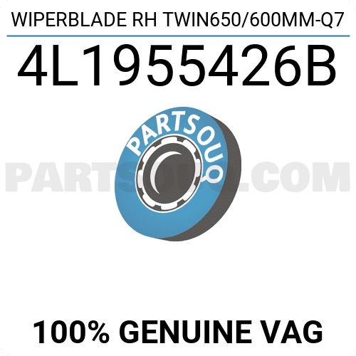 WIPERBLADE RH TWIN650/600MM-Q7 4L1955426B | VAG Parts | PartSouq