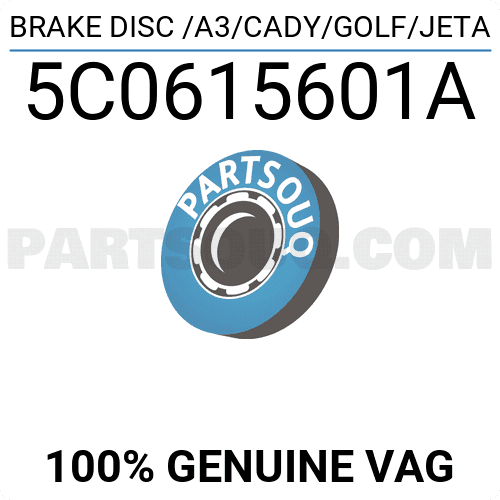 BRAKE DISC /A3/CADY/GOLF/JETA 5C0615601A | VAG Parts | PartSouq
