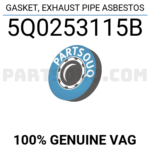 GASKET, EXHAUST PIPE ASBESTOS 5Q0253115B | VAG Parts | PartSouq