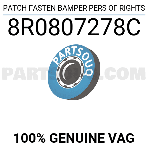 PATCH FASTEN BAMPER PERS OF RIGHTS 8R0807278C | VAG Parts | PartSouq