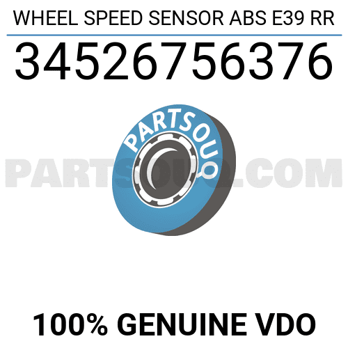 WHEEL SPEED SENSOR ABS E39 RR 34526756376 | VDO Parts | PartSouq