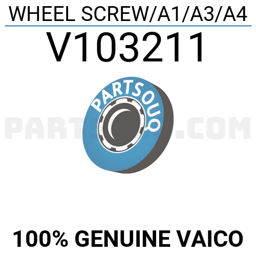 WHEEL SCREW/A1/A3/A4 V103211 | Vaico Parts | PartSouq