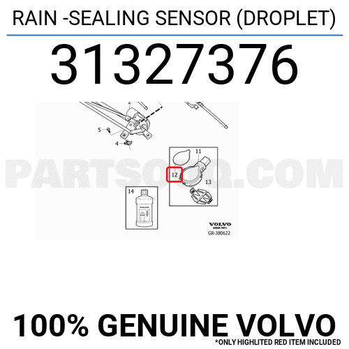 RAIN -SEALING SENSOR (DROPLET) 31327376 | Volvo Parts | PartSouq