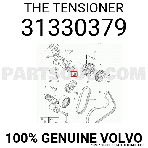 THE TENSIONER 31330379 | Volvo Parts | PartSouq