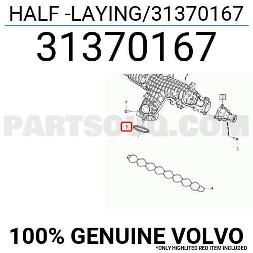 HALF -LAYING/31370167 31370167 | Volvo Parts | PartSouq