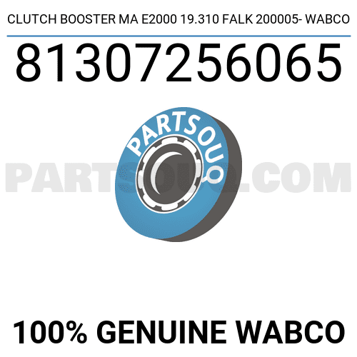 CLUTCH BOOSTER MA E2000 19.310 FALK 200005- WABCO 81307256065 | Wabco Parts | PartSouq