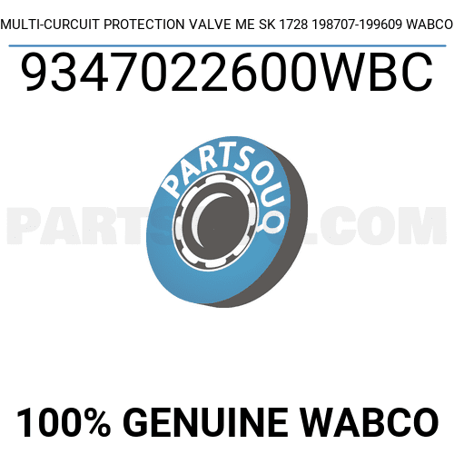 MULTI-CURCUIT PROTECTION VALVE ME SK 1728 198707-199609 WABCO ...
