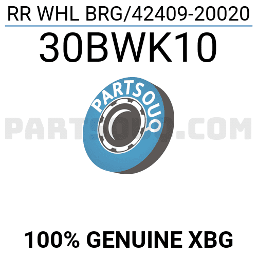 RR WHL BRG/42409-20020 30BWK10 | XBG Parts | PartSouq