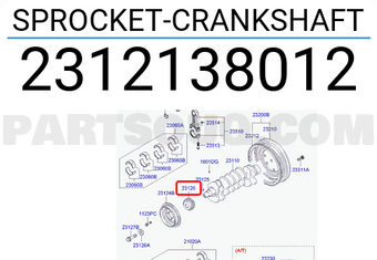 SPROCKET-CRANKSHAFT 2312038012 | Hyundai / KIA Parts | PartSouq SPROCKET-CRANKSHAFT 2312038012 | Hyundai / KIA Parts | PartSouq