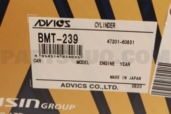 CYLINDER SUB-ASSY, BRAKE MASTER 4720160831 | AISIN Parts | PartSouq