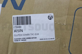 CLUTCH COVER TYC-518 CTX084 | AISIN Parts | PartSouq