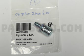 BREATHER ASSY 0073026060 | Hyundai / KIA Parts | PartSouq