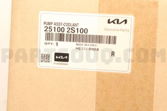 PUMP ASSY - COOLANT 251002S100 | Hyundai / KIA Parts | PartSouq