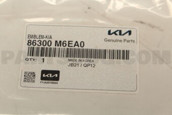 EMBLEM - KIA 86300M6EA0 | Hyundai / KIA Parts | PartSouq