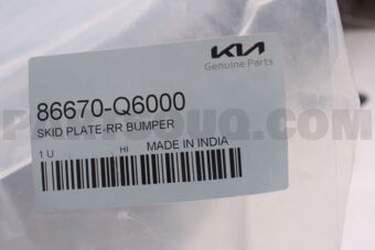 SKID PLATE-RR BUMPER 86670Q6000 | Hyundai / KIA Parts | PartSouq