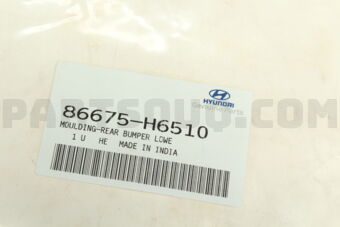 MOULDING-REAR BUMPER LOWER,LH 86675H6510 | Hyundai / KIA Parts | PartSouq