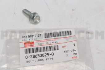 BOLT; BRK PIPE 0286508250 | Isuzu Parts | PartSouq