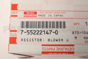 RESISTOR BLOWER UNIT 7552221470 | Isuzu Parts | PartSouq