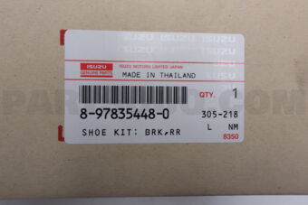 SHOE KIT; BRK,R 8978354480 | Isuzu Parts | PartSouq