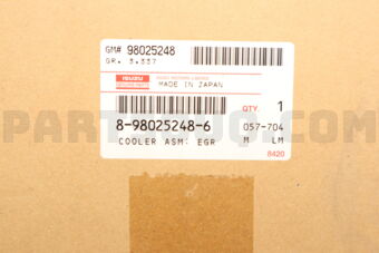 COOLER ASM; EGR 8980252485 | Isuzu Parts | PartSouq