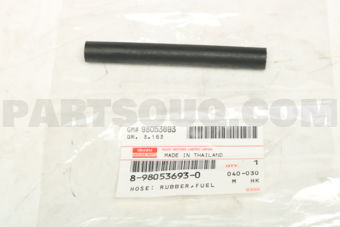 Hose; Rubber,Fuel Leak 8980536930 | Isuzu Parts | PartSouq