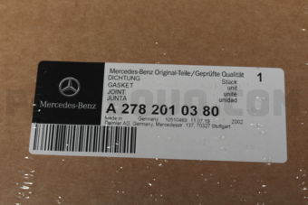 GASKET,WATER PUMP-E(W212) A2782010380 | MERCEDES Parts | PartSouq