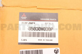 REINFORCEMENT,RR BUMPER 85030W030P | Mitsubishi Parts | PartSouq
