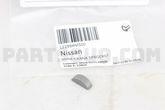 SHIM-CRANK SPROCKET 122994M500 | Nissan Parts | PartSouq