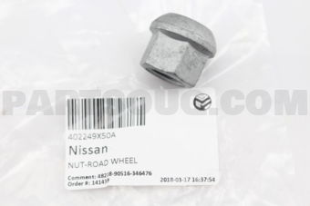 NUT-ROAD WHEEL 402249X50A | Nissan Parts | PartSouq