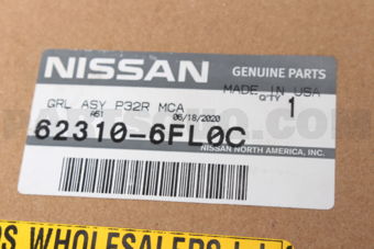 GRILLE ASSY-FRONT 623106FL0C | Nissan Parts | PartSouq