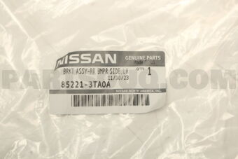 BRACKET-REAR BUMPER SIDE,LH 852213TA0A | Nissan Parts | PartSouq