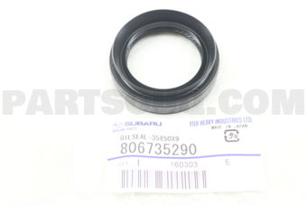 OILSEAL-35X50X9 806735290 | Subaru Parts | PartSouq